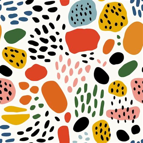Premium Vector Colorful Specks On A White Background Flat Seamless
