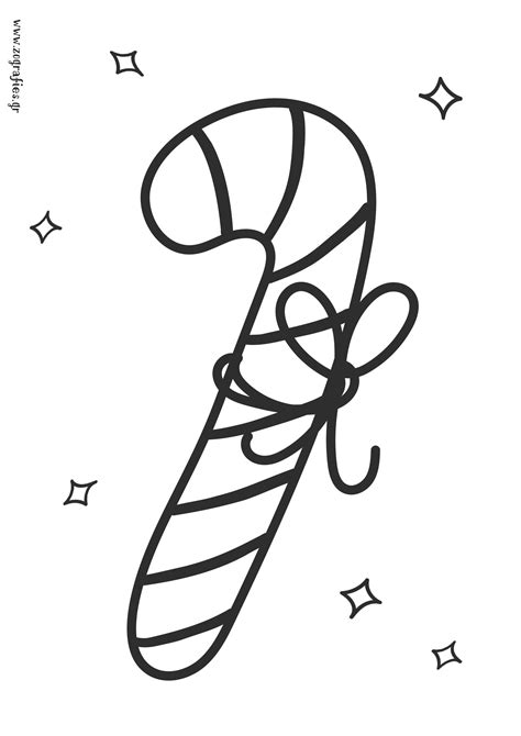 Χριστουγεννιάτικο μπαστούνι Ζωγραφική