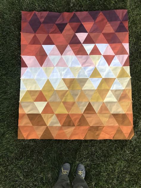 Triangle Fade Quilt Pattern Pdf Download Etsy Patchwork Quilt