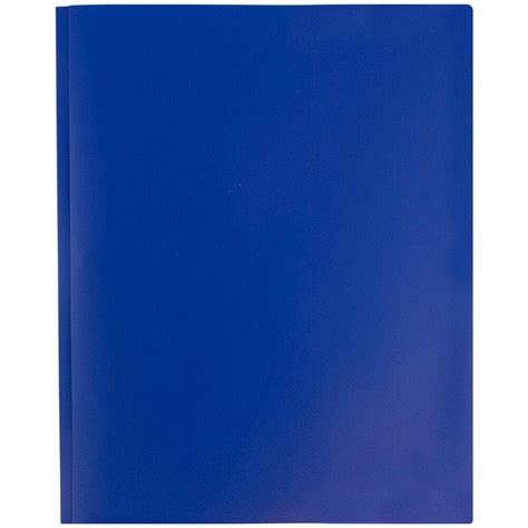 Teveq Two Pocket File Folder Three Hole Punch Prong Fasteners Colored