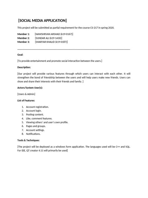 1 Oop Project Proposal Pdf