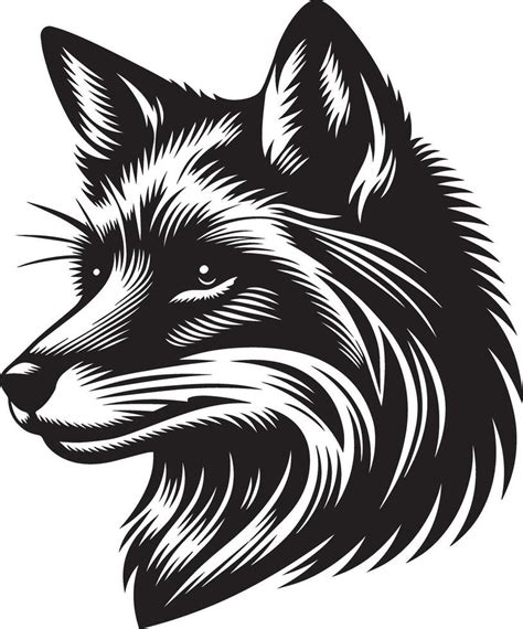 Fox Head Illustration Silhouette Art 47019706 Vector Art At Vecteezy
