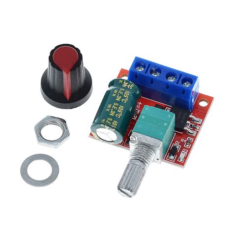 Pwm直流电机调速器5v 35v调速开关板5a开关功能led调光器调速模块虎窝淘