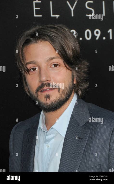 Diego Luna At Elysium Premiere Regency Village Theatre In Westwood