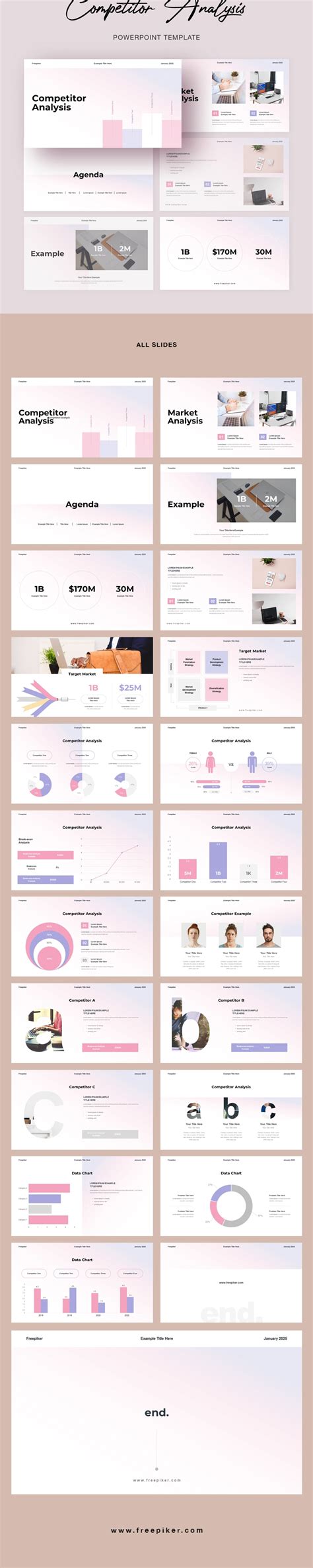 Freepiker Competitor Analysis Powerpoint