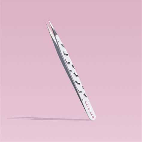 Straight Lash Tweezers Lash Print Ilevel Lab