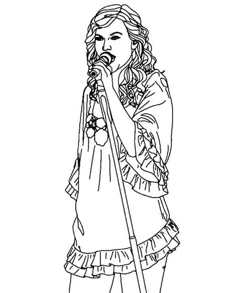 Coloriage Taylor Swift Imprimable Télécharger Et Imprimer Gratuit Sur
