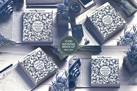 Notepad Mock Up Bundle 16161 Mock Ups Design Bundles