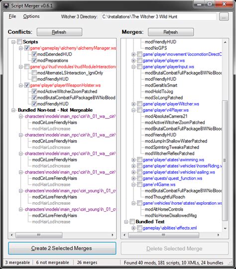 Скачать The Witcher 3 Wild Hunt Script Merger исправление ошибок в