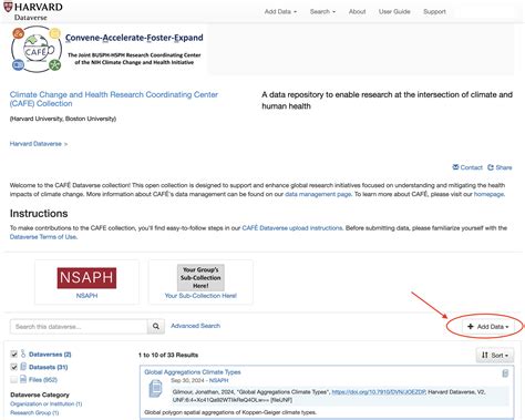 Contributing To The Climate Health Caf Dataverse Collection Climate