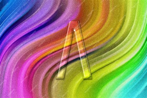 Signo Lambda Letra Lambda Símbolo Del Alfabeto Griego Fondo De