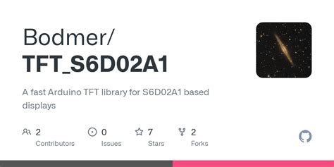 Github Bodmertfts6d02a1 A Fast Arduino Tft Library For S6d02a1