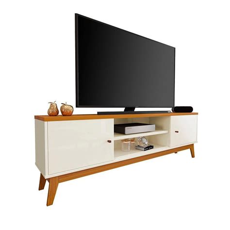 Rack Para Tv Até 75 Polegadas 2 Portas Itália 180cm Cor Off Whitecedro Off Whitecedro Em