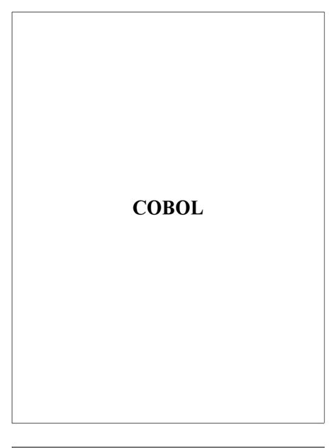 Cobol Complete Reference By Anil Pdf Database Index Computer Program