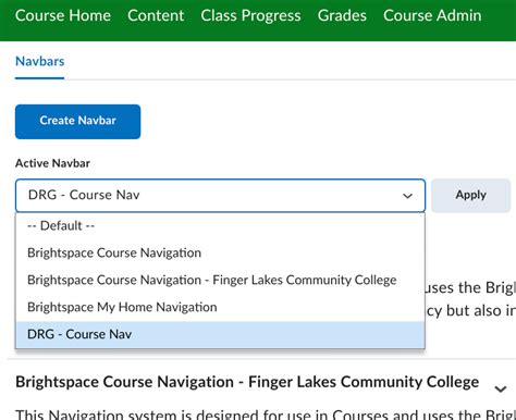Pruning The Top Navigation Bar