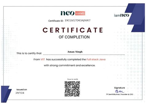 Aman Singh On Linkedin Java Fullstackdevelopment Iamneo