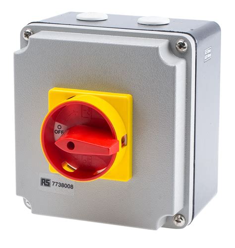 RS PRO P Pole Panel Mount Isolator Switch A Maximum Current KW Power Rating IP RS