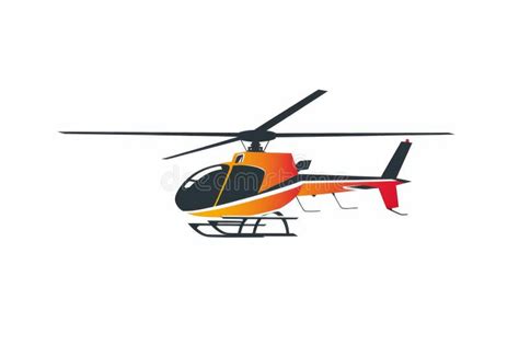 Helicopter Logo Icon Aircraft Symbol Rotorcraft Template Isolated On