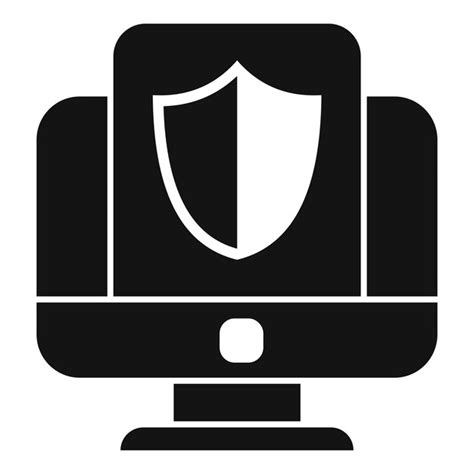 Premium Vector Computer Privacy Icon Simple Vector Data Protect