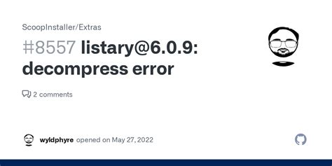 Listary609 Decompress Error · Issue 8557 · Scoopinstallerextras