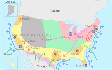 Compléter La Carte De Lorganisation Des Etats Unis 4e Exercice