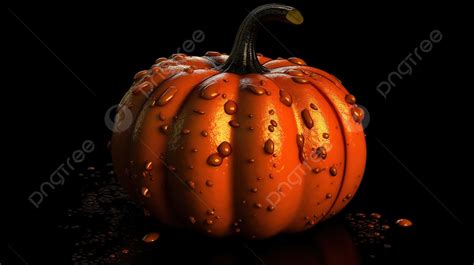 Halloween Themed 3d Pumpkin Rendering Background Halloween Decorations