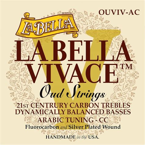 La Bella Strings Vivace Oud Ouviv Ac Arabic Tuning Strings For Oud