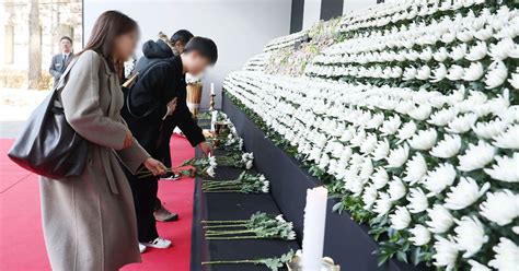 2024년 세밑 합동분향소 추모행렬…슬픔 함께하려
