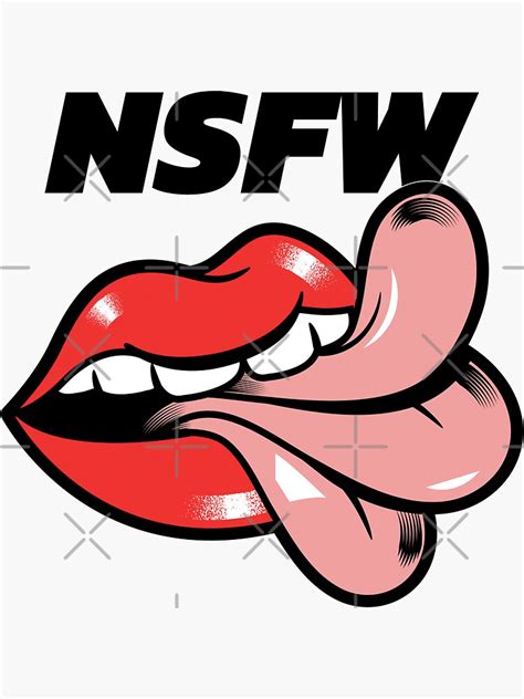 Nsfw Not Safe For Work Sticker For Sale By 17anons Redbubble
