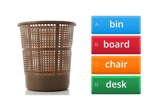 Go Getter Classroom Objects Quiz