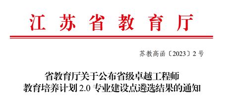 喜报：我校数据科学与大数据技术专业获批“省级卓越工程师教育培养计划20专业建设点”