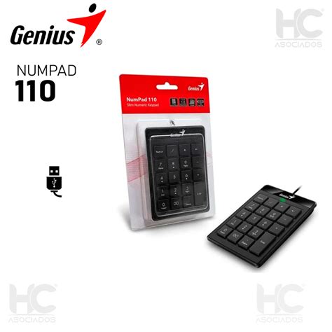Teclado Numerico Genius Numpad 110 31300016400 Negro Periféricos Para Gamers Accesorios De