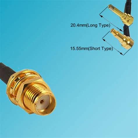 Ms156 Male Right Angle To Sma Bulkhead Female Rf Coaxial Cable