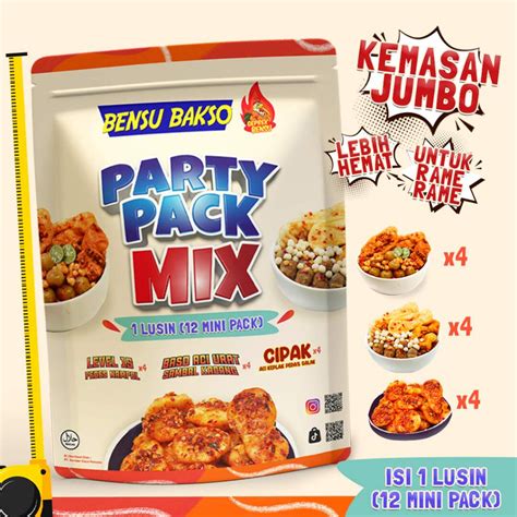 Jual Bensu Bakso Party Pack Isi 12 Pcs Mini Pack 4 Aci Level 15 4