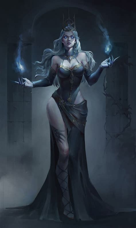 Artstation Witch Xiaosu Chen Tanrıçalar Mitolojik Yaratıklar Kadın Savaşçı