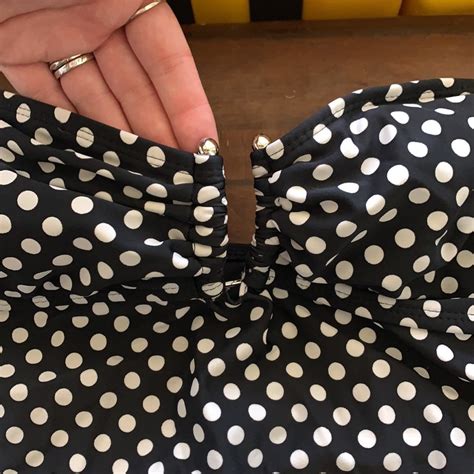 Catalina Black And White Polka Dot Swimsuit Set Gem