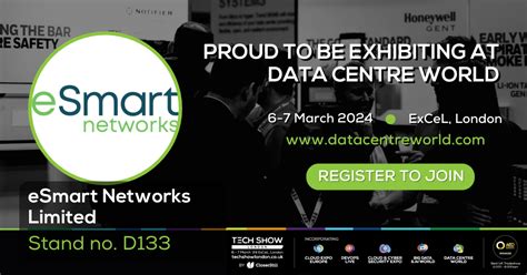 Esmart Networks To Sponsor Data Centre World 2024
