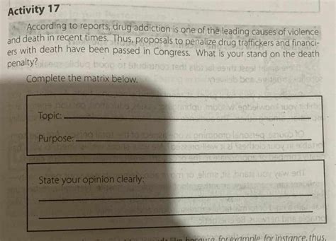 Activity 17 According To Reports Drug StudyX