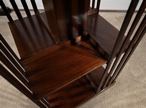 Mahogany Rotating Library For Sale At Pamono