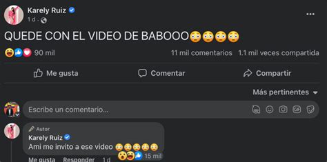 Karely Ruiz señala que rechazó estar en el video explícito de Babo