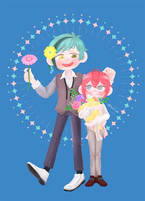 ニケ On Twitter 🦈🌹フロリド 🌸い〜っぱい好き！🌸 🦈ね〜ね〜、金魚ちゃんの頭にも花さしてい〜い？？ 🌹ふふっ、まだくれるの
