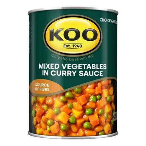 Koo Mixed Vegetables In Curry Sauce 420gr Superb Hyper