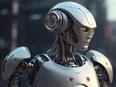 Premium Photo Portrait Of Robot Android Face Artificial Intelligence