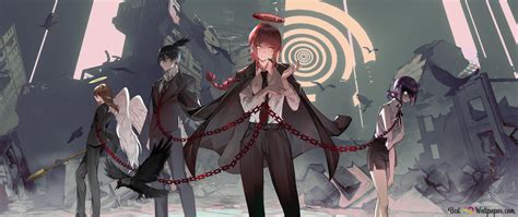 Chainsaw Man Personajes Ficticios De Anime Encadenados K Descarga De Fondo De Pantalla