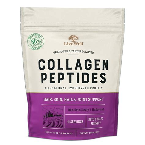 Collagen Peptides Hair Skin Nail And Joint Support Type I And Iii Collagen All Natural