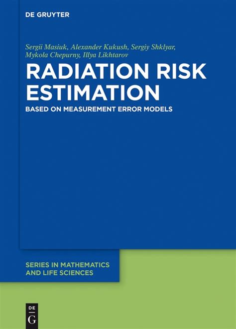 Radiation Risk Estimation Based On Measurement Error Models 1st Edition Premiumjs Store