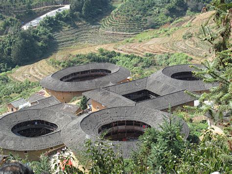 中国福建省的客家土楼