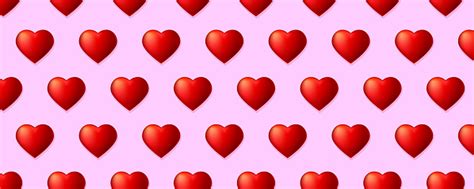 분홍색 긴 배경에 고립 된 볼륨 빨간 하트와 원활한 패턴 발렌타인 데이 직물 래퍼 배너 템플릿에 대한 수표로 마음의 모양 3차원 형태에 대한 스톡 벡터 아트 및 기타 이미지