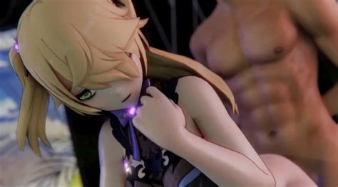 Genshin Impacts Fischl Gently Penetrated In Animation Sankaku Complex