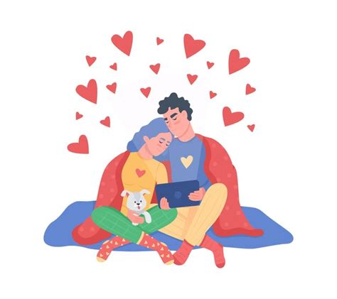 플랫 포옹 하루 배경 무료 벡터